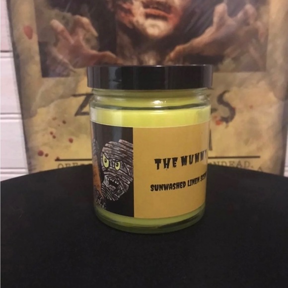 Hand Crafted | Accents | Halloween 9 Ounce Candle Of The Mummy Handmade ...